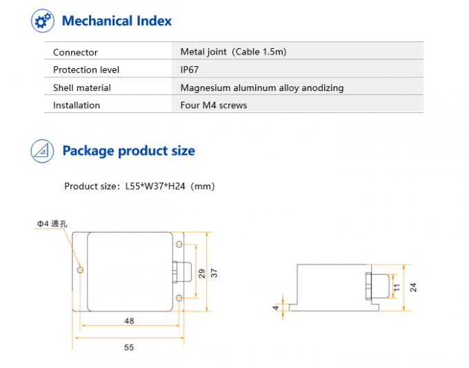 BW-IMU100 High-Performance Inertial Measurement Unit IMU RS232/RS485/TTL Optional