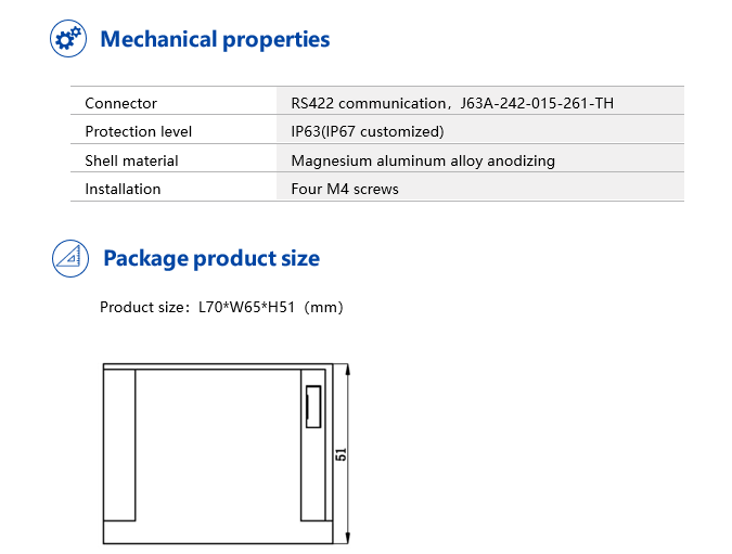 BW-IMU700 Small-Size Three-Axis Inertial Measurement Unit IMU RS422