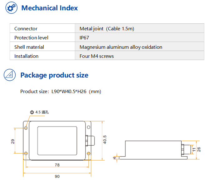 Current Output Dual Axis Inclinometer Tiltmeter BWK228 IP67